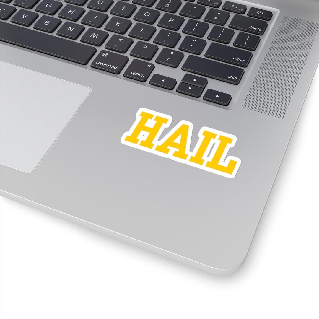 Hail Michigan Decal Sticker Football Laptop Kiss Cut - Etsy