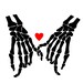 Valentine Skeleton Hands Pinky Promise Graphic (digital Download) - Etsy