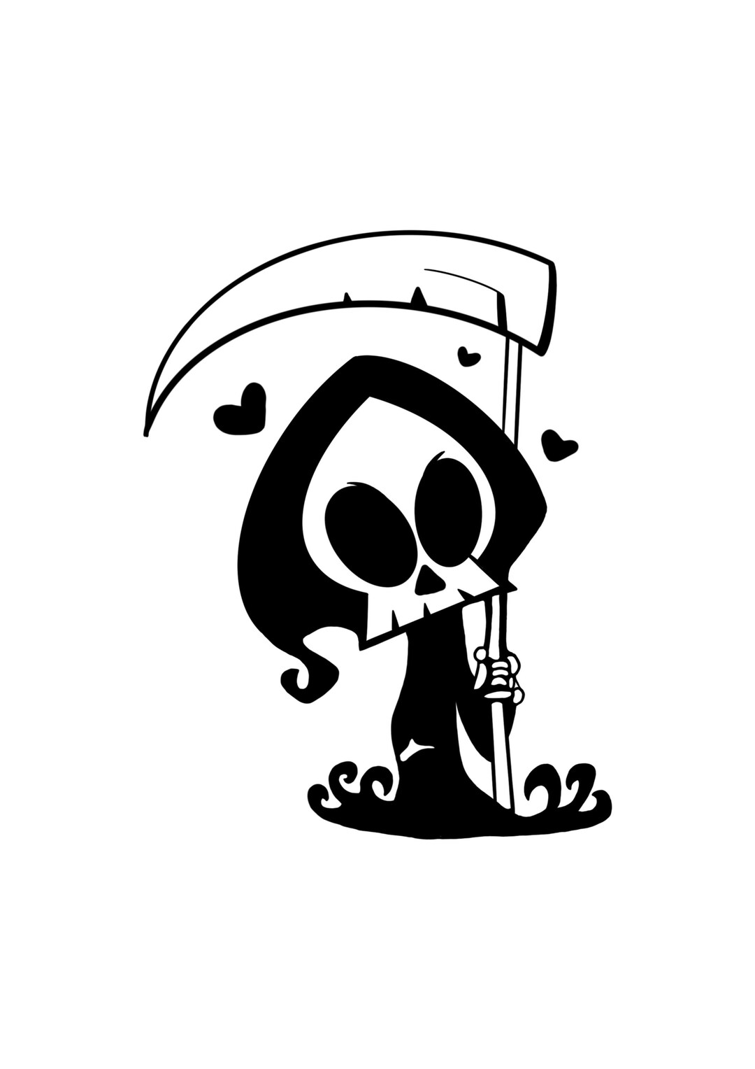 Death Svg, Png, Jpg, Pdf, Skeleton, Death, Horror T-shirt, Halloween ...