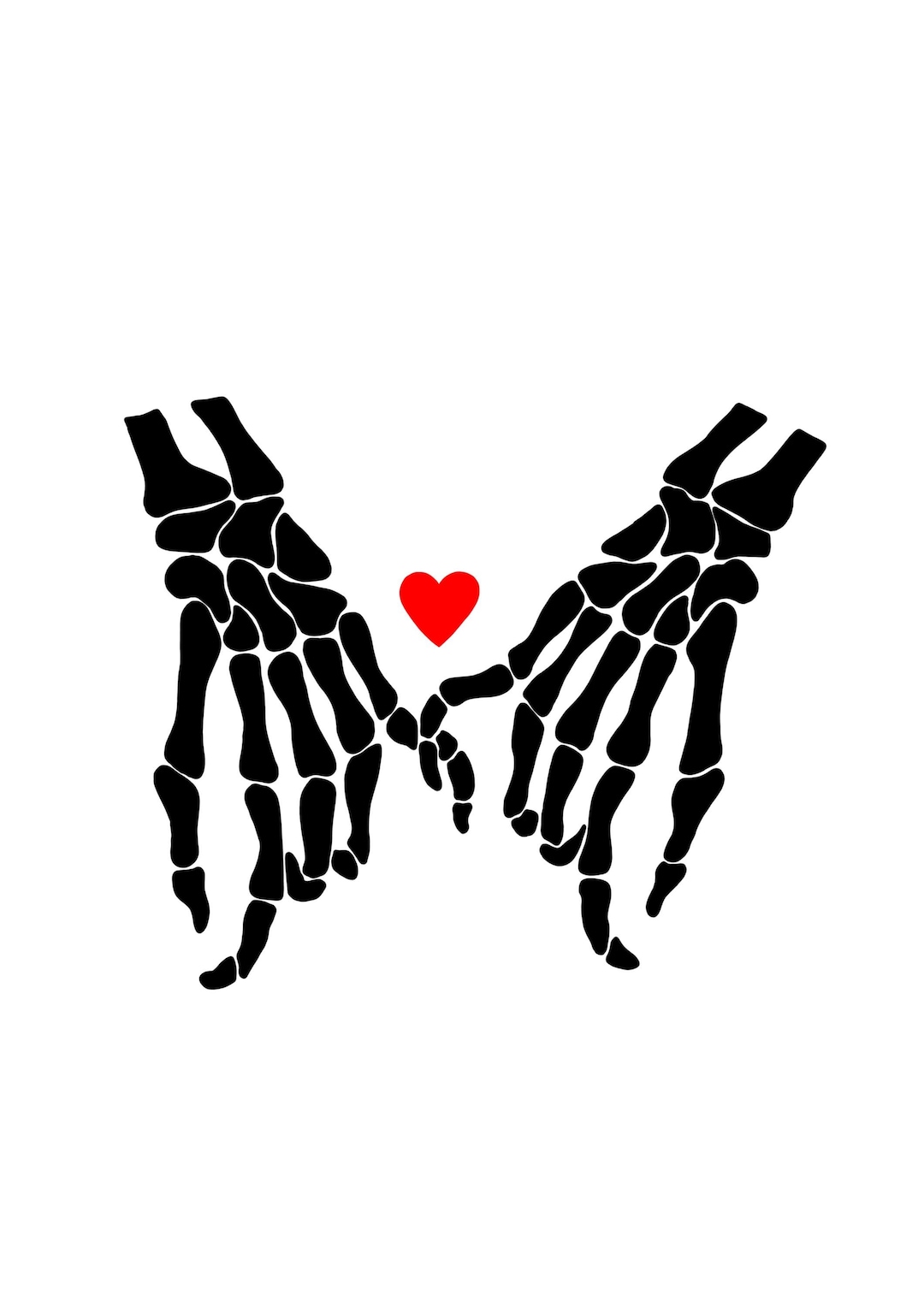 Valentine Skeleton Hands Pinky Promise Graphic (digital Download) - Etsy
