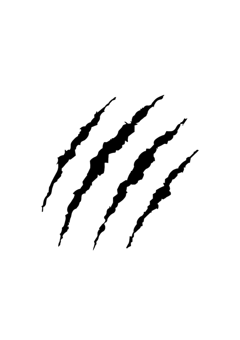Claw Marks Vector Art, Animal Scratch Design (digital Download) - Etsy
