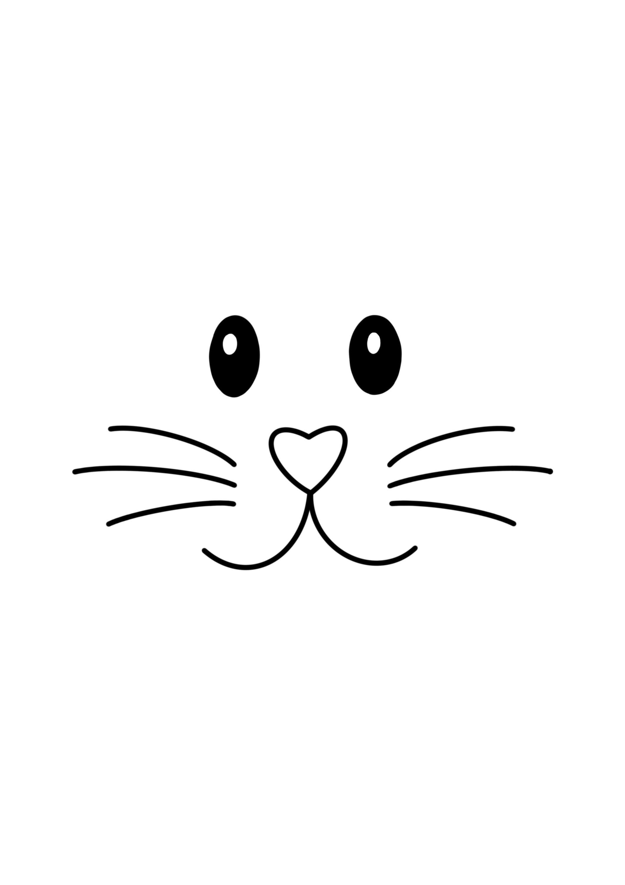 Bunny Face Svg, Png, Jpg, Pdf, Digital Download, Easter Bunny Clipart ...