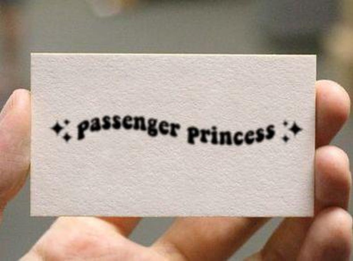 Passenger Princess, Svg, Png, Pdf, Jpg, Mirror Car Decal, Passenger ...