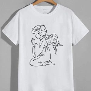 Praying Angel Svg, Png, Jpg, Pdf, Files for Cricut, Pray, Angel Clipart ...