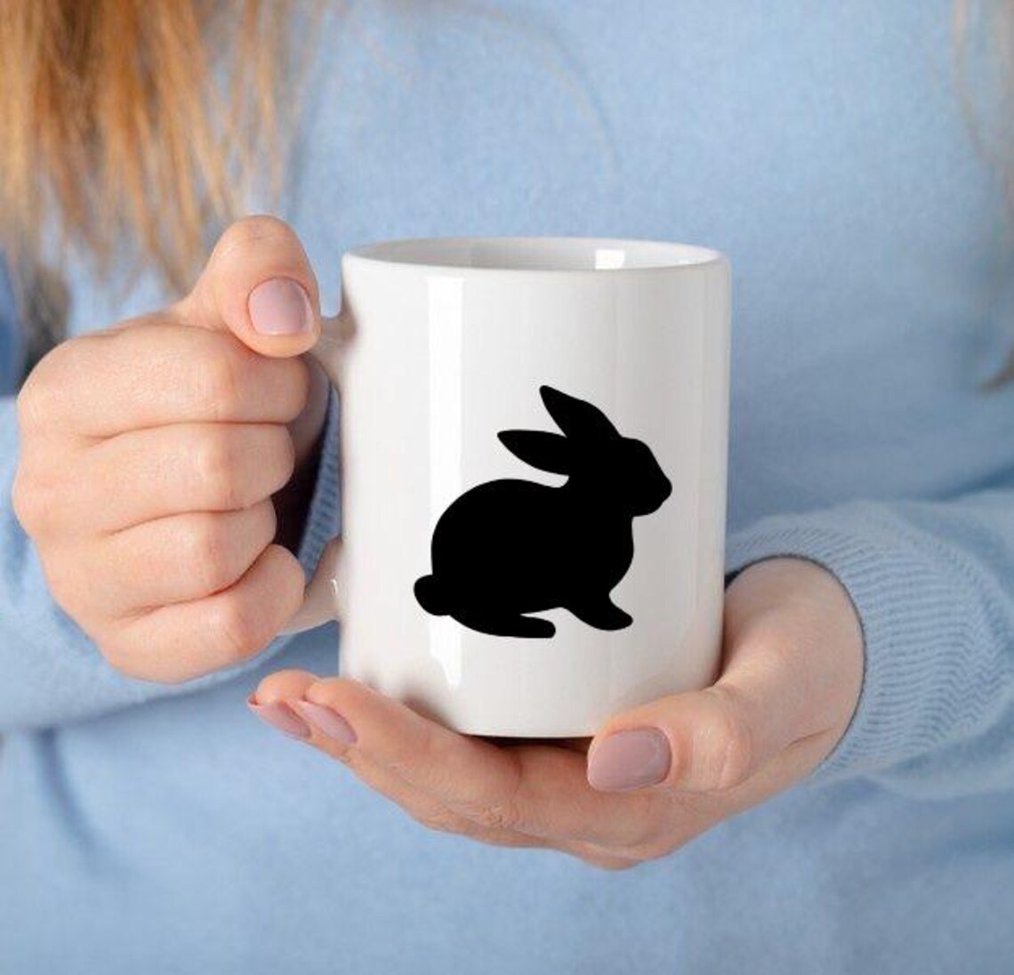 Black Bunny Svg, Png, Jpg, Pdf, Bunny Silhouette, Cute Rabbit ...