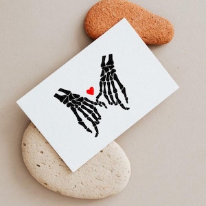Valentine Skeleton Hands Pinky Promise Graphic (digital Download) - Etsy
