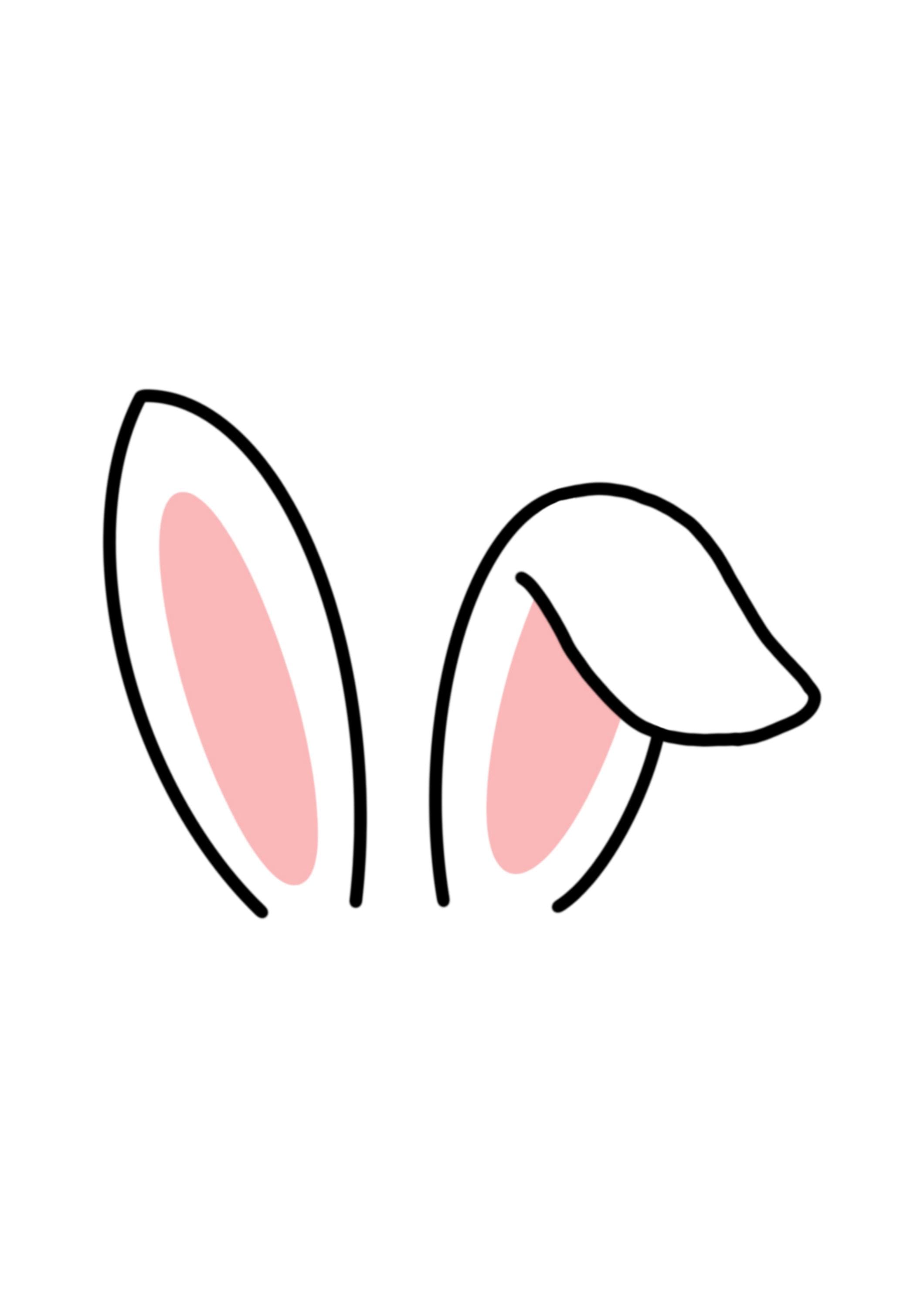 Happy Easter Bunny Ears Clipart (svg, Png, Pdf, Jpg) - Etsy