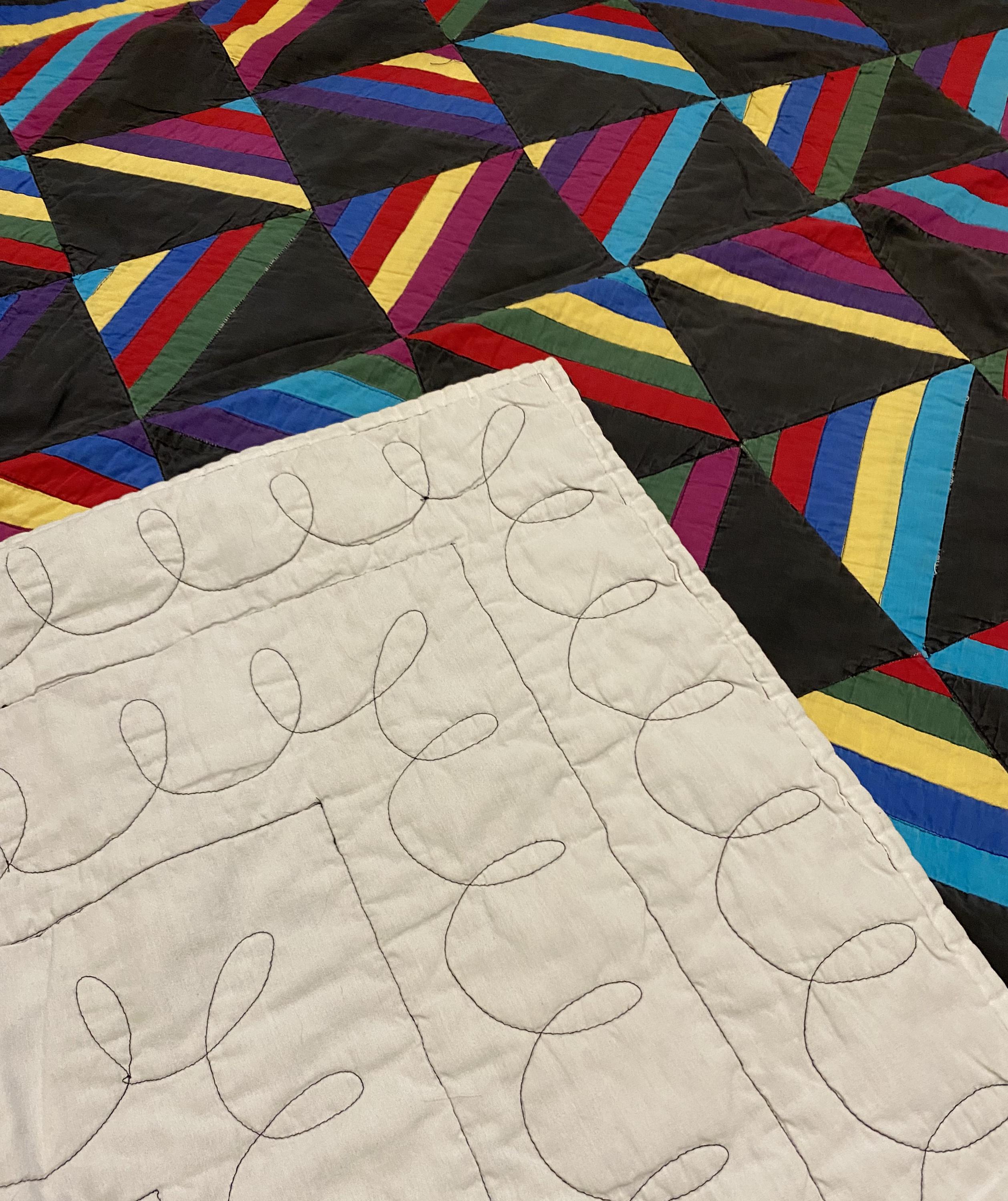Vintage Amish Stripes Patchwork Quilt 72x87 - Etsy