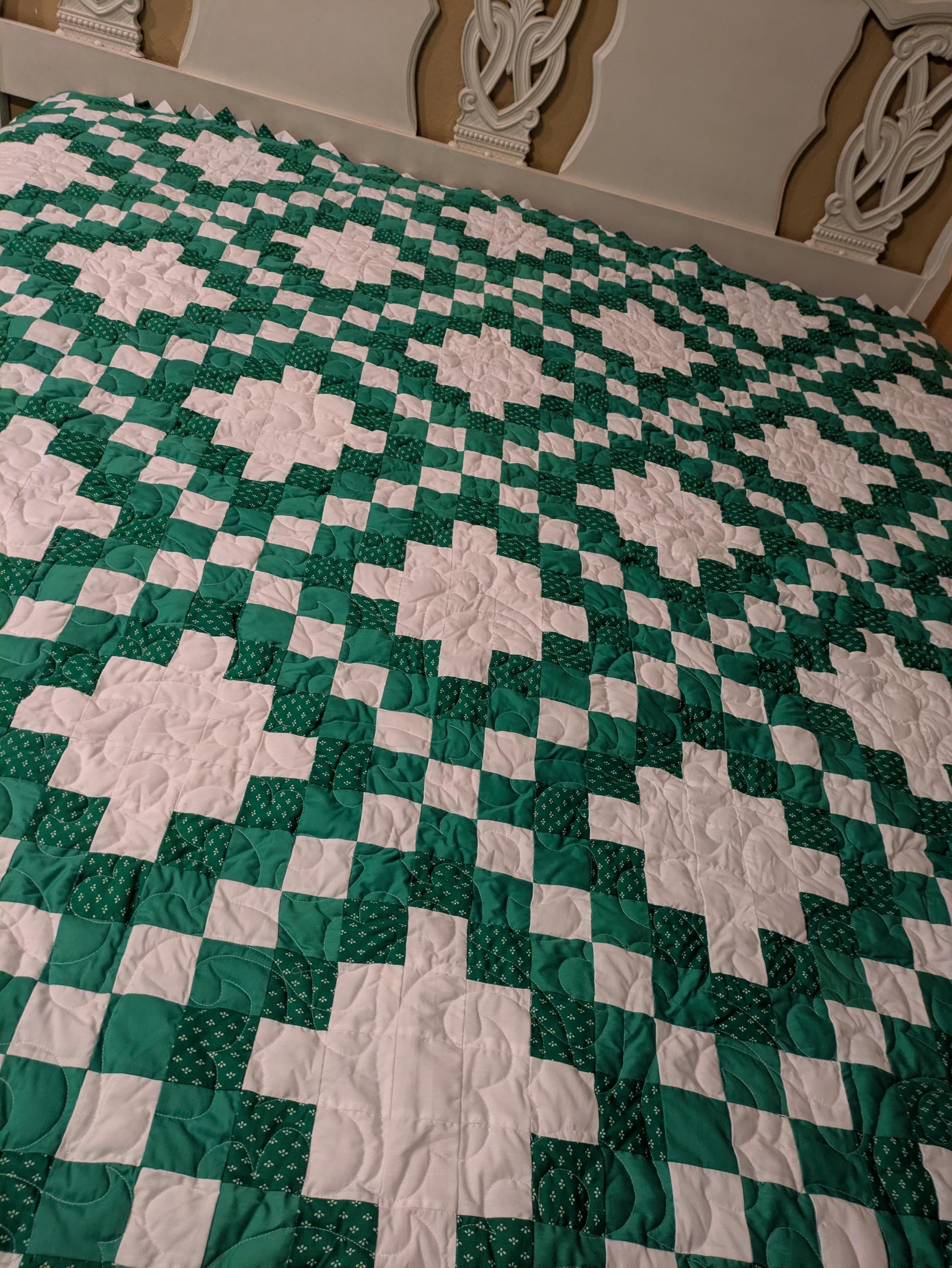 Brand New Double Irish Chain Patchwork Queen Size Quilt - Etsy