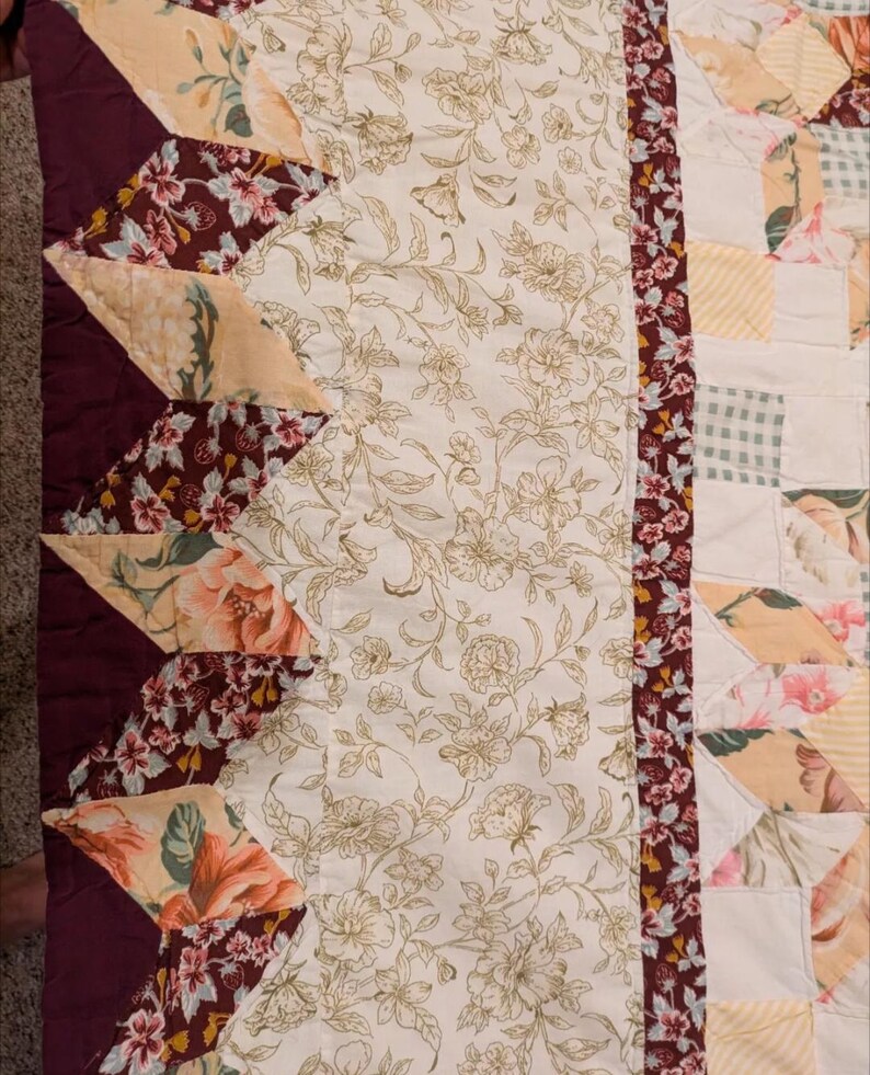 Vintage Starburst Patchwork Quilt Queen Size 86x94 - Etsy