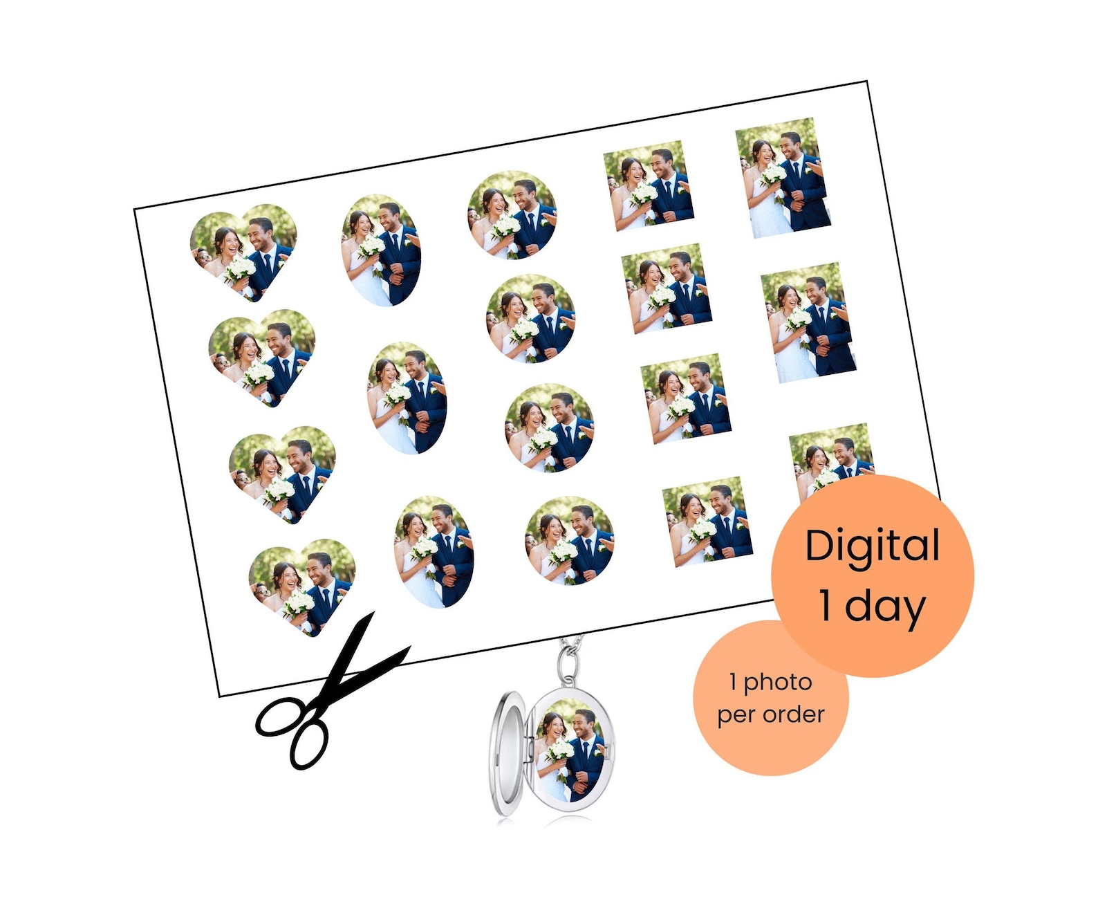 Locket Size Photos,locket Photo Prints,locket Photo Print,locket Print ...