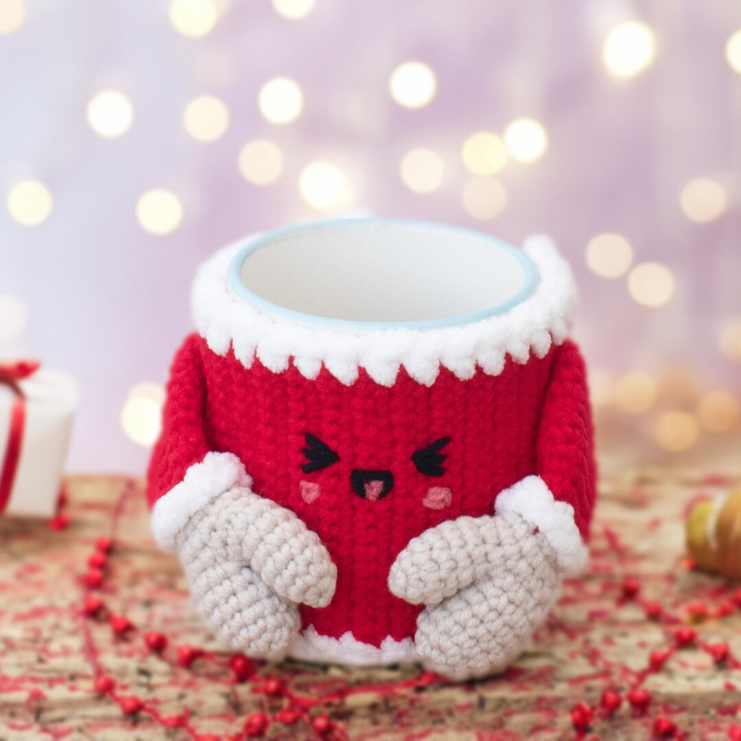 Crochet Christmas Mug Jumper Pattern, Jumper for Candy Mug, Crochet ...