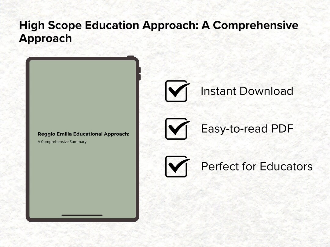 Reggio Emilia Education Guide | 10-page Preschool & Childcare Resource ...