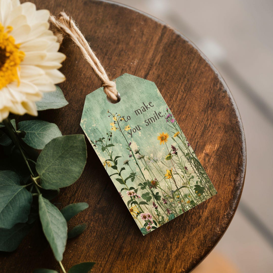 Floral Garden Gift Tags: Printable Variety Bundle (PDF) - Etsy