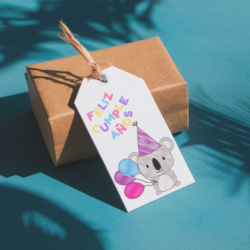 Printable Feliz Cumpleaños Gift Tags: Spanish Birthday Bundle (digital ...