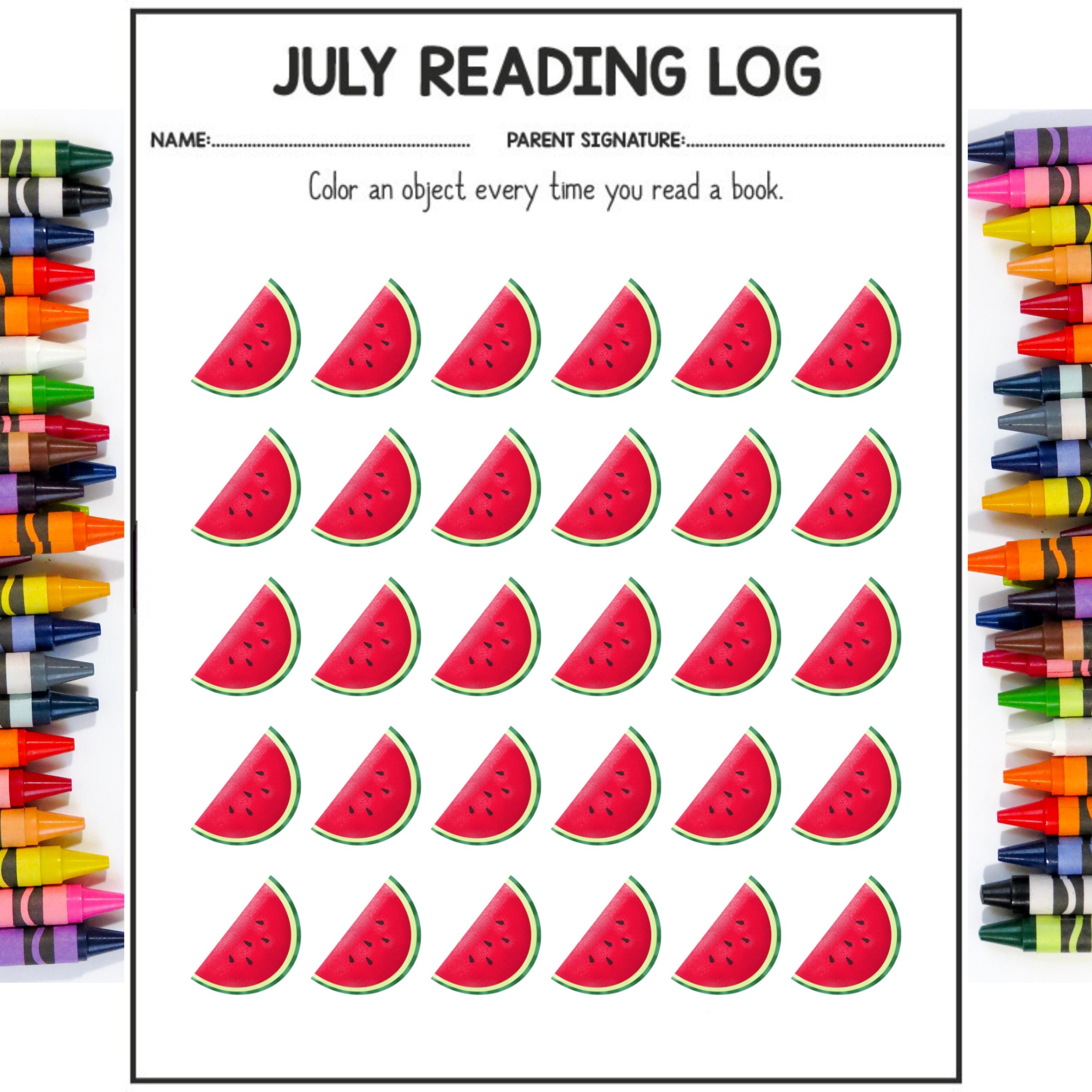Treasure Map Summer Reading Log: Kids Coloring Activity (digital ...