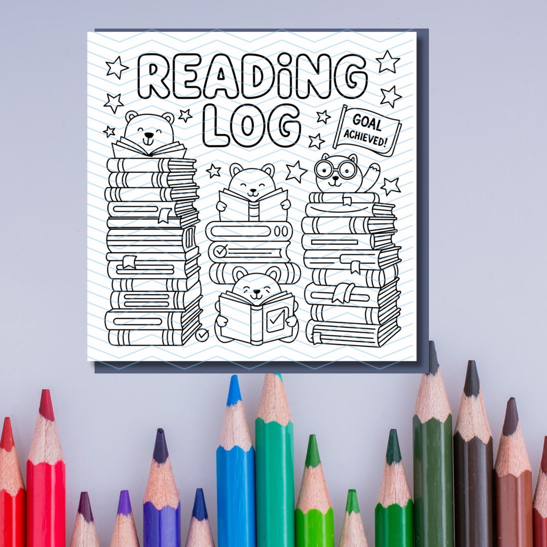 Printable Kids Reading Log Tracker | Summer Reading Log | Cute Bear ...