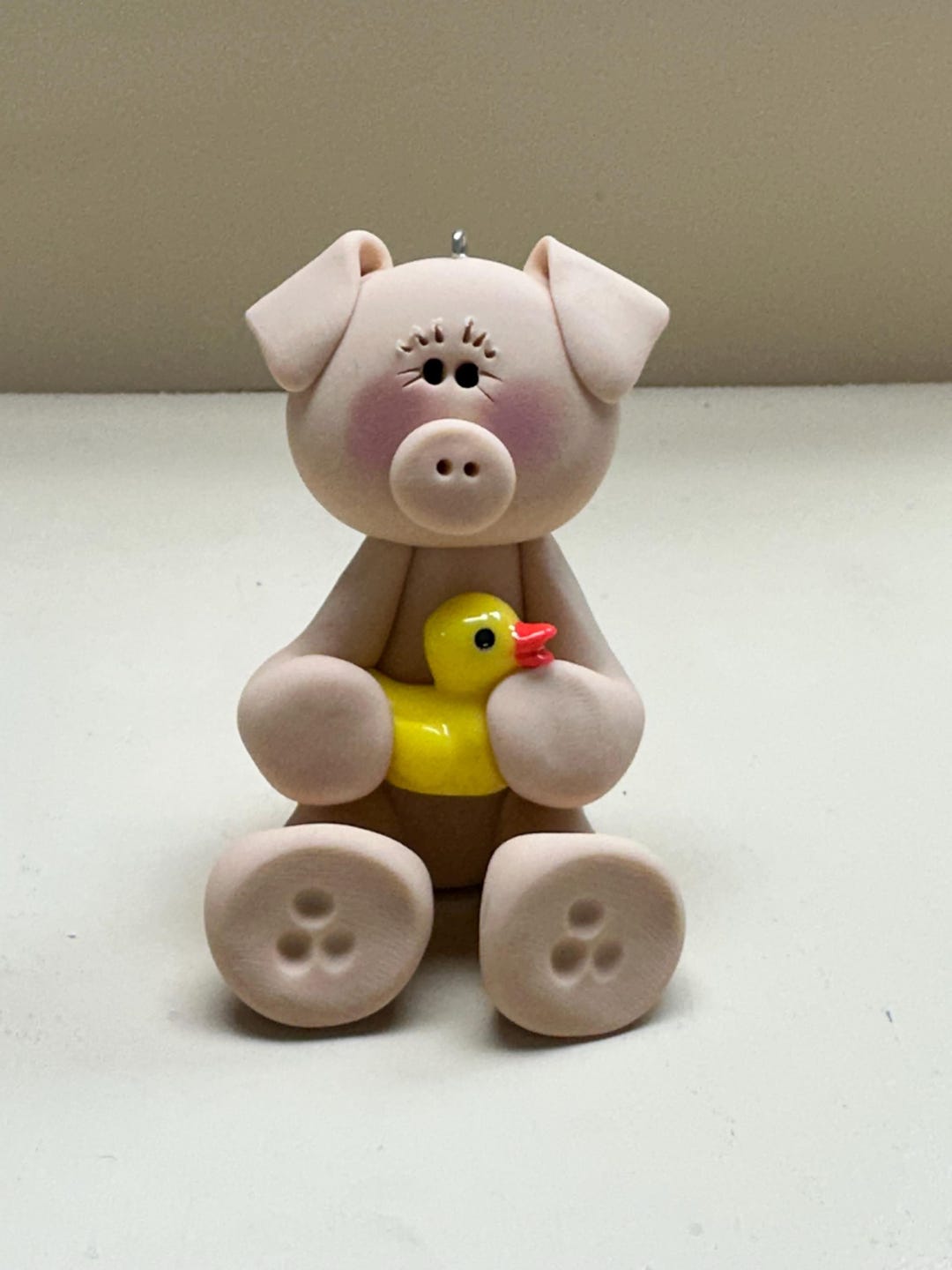 Pig Holding a Rubber Ducky Ornament - Etsy