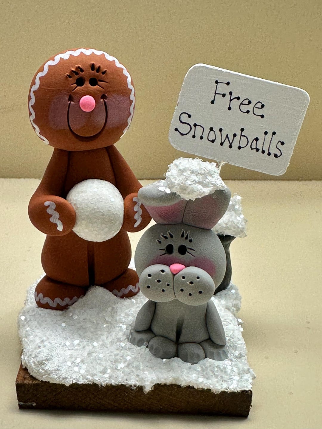Gingerbread Winter Decoration - Etsy