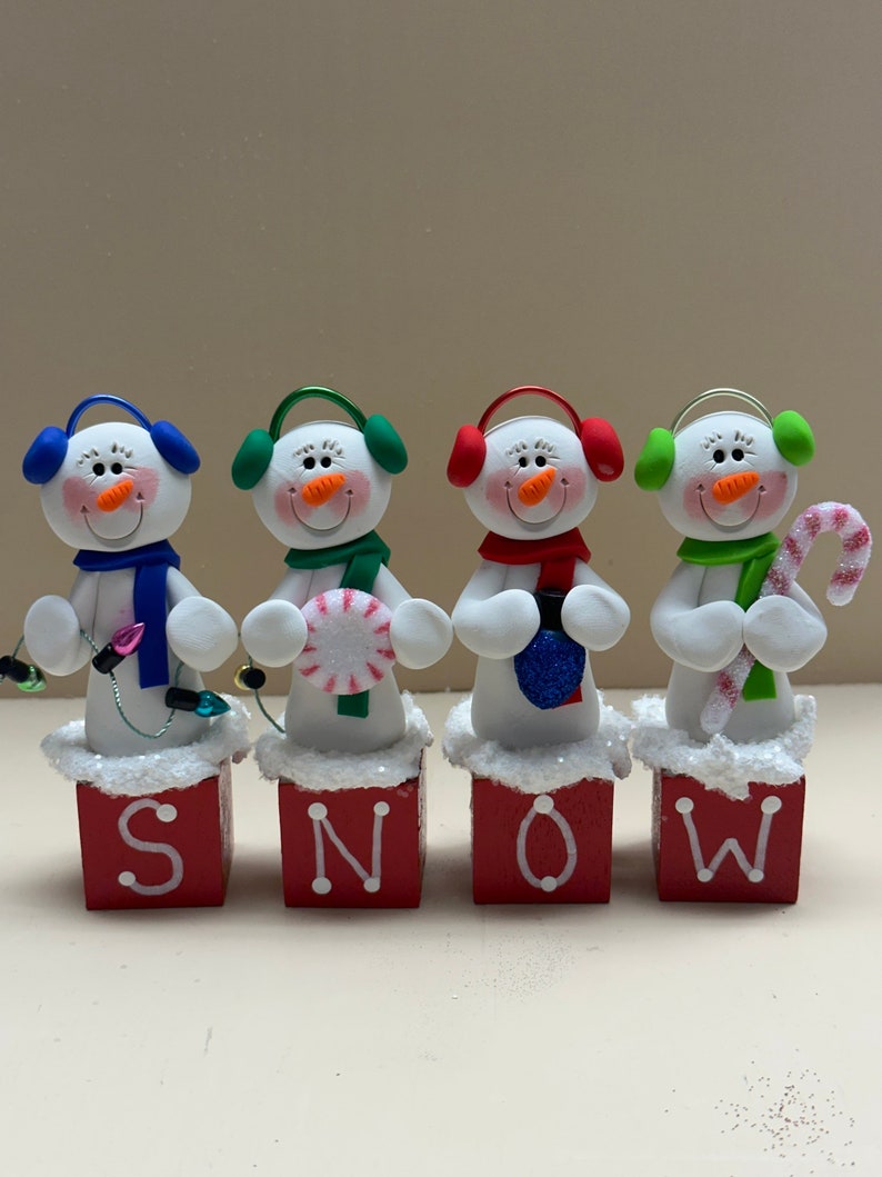 Set of Snow Blocks in Red - Etsy