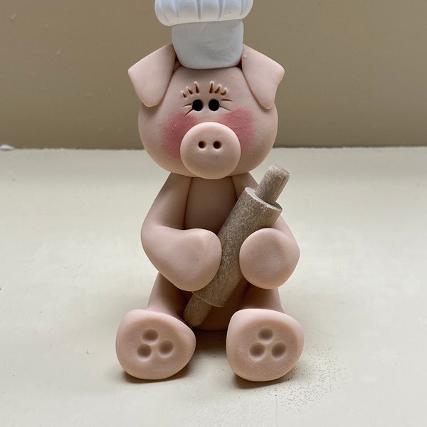 Pig Chef Figurine - Etsy