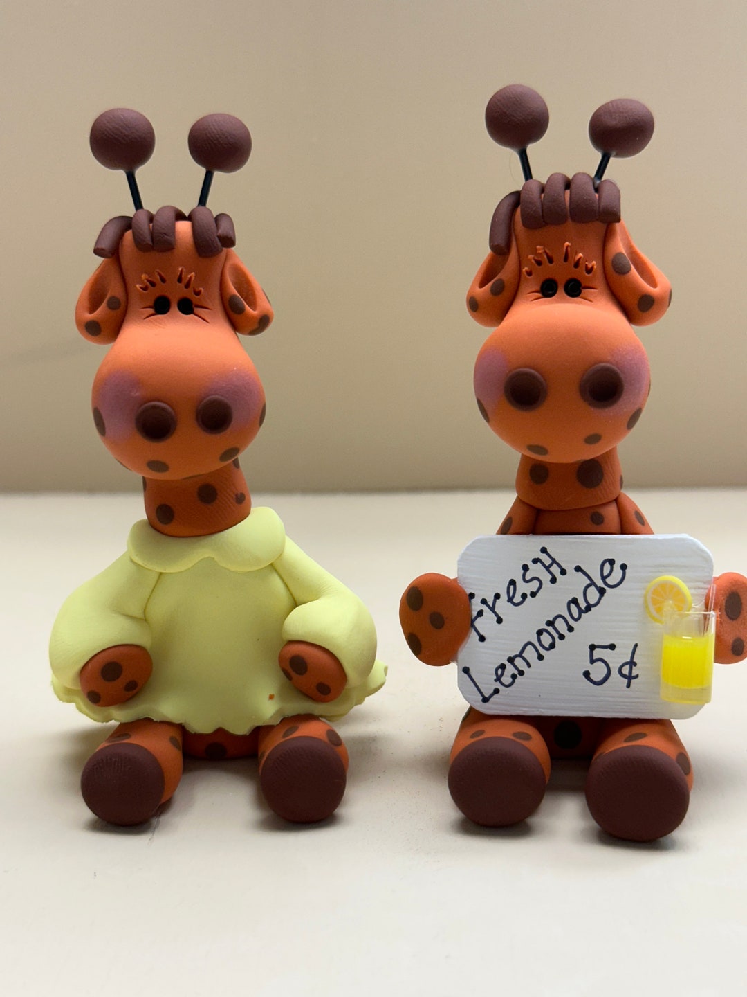 Set of Spring Giraffes - Etsy