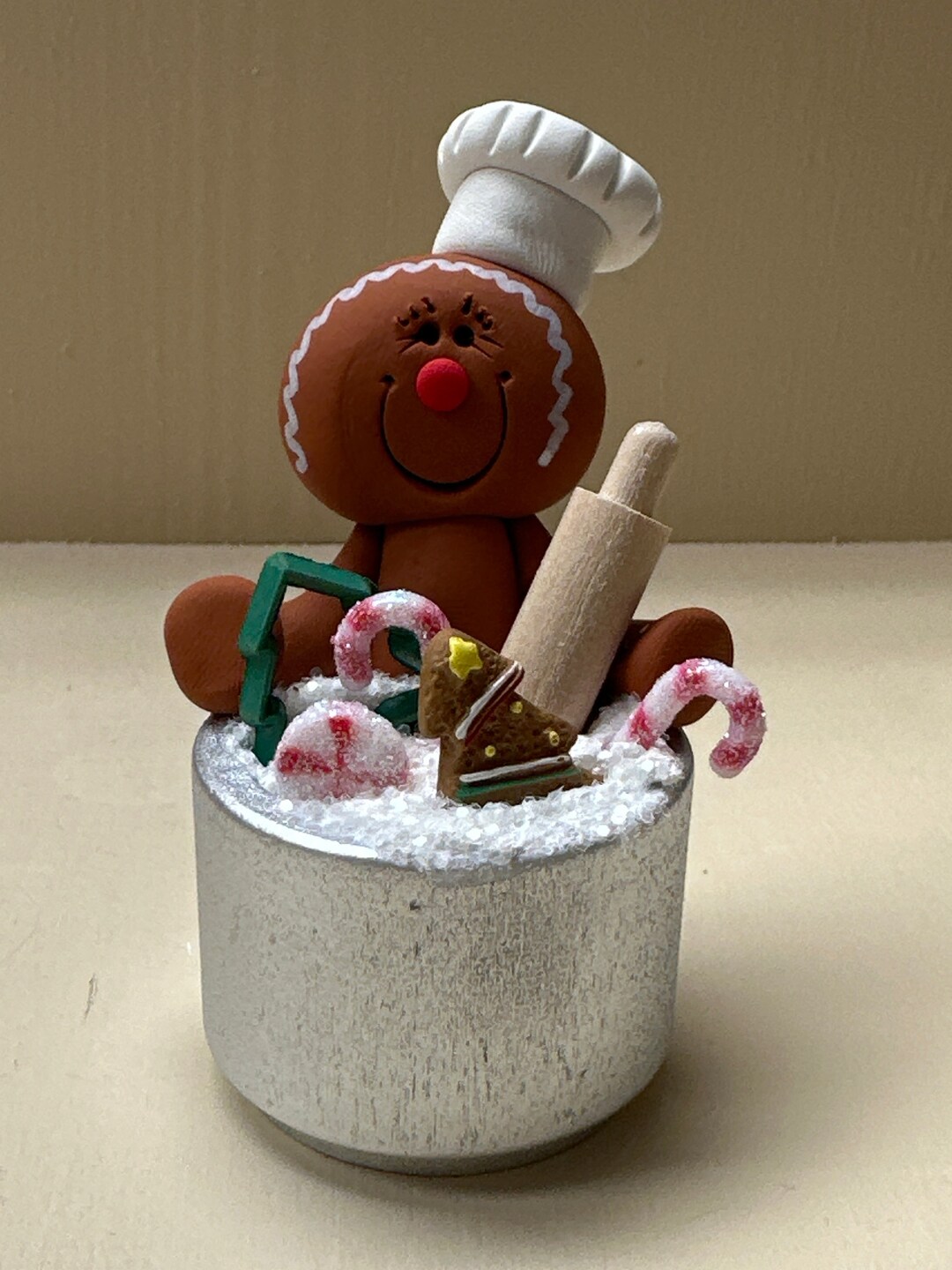 Gingerbread in a Wooden Bucket - Etsy