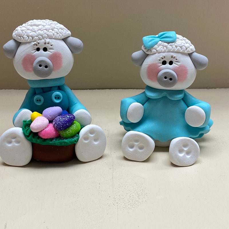 Polymer Clay Lamb - Etsy