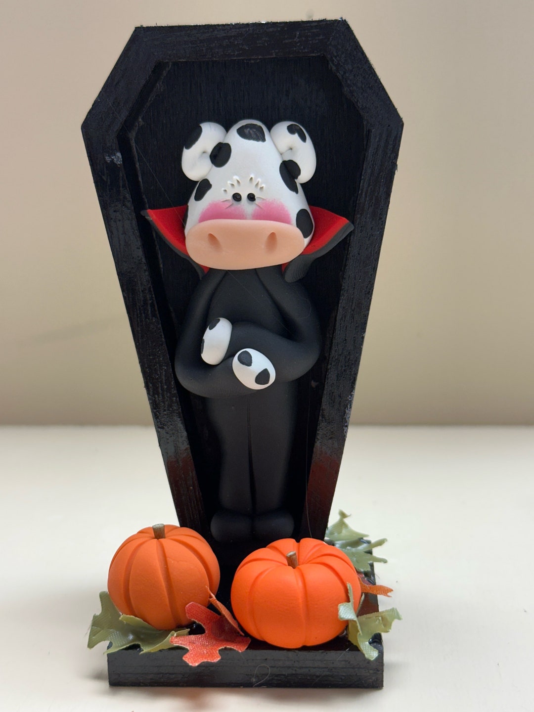 Cow Dracula in a Coffin - Etsy