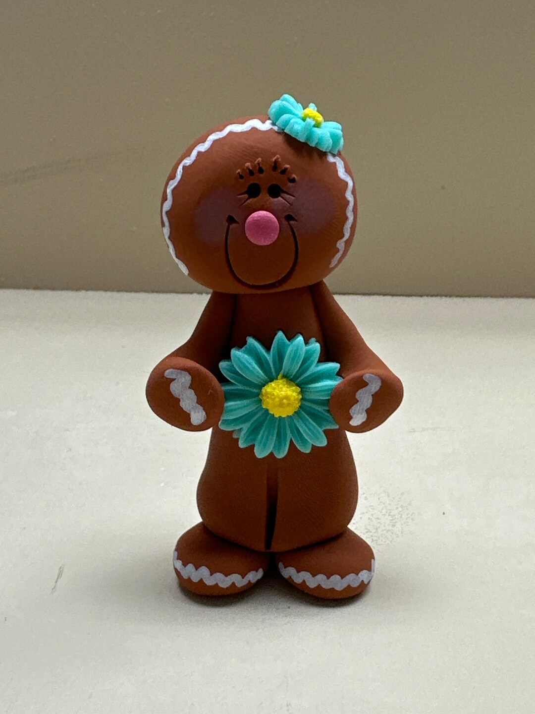 Standing Gingerbread With a Flower - Etsy