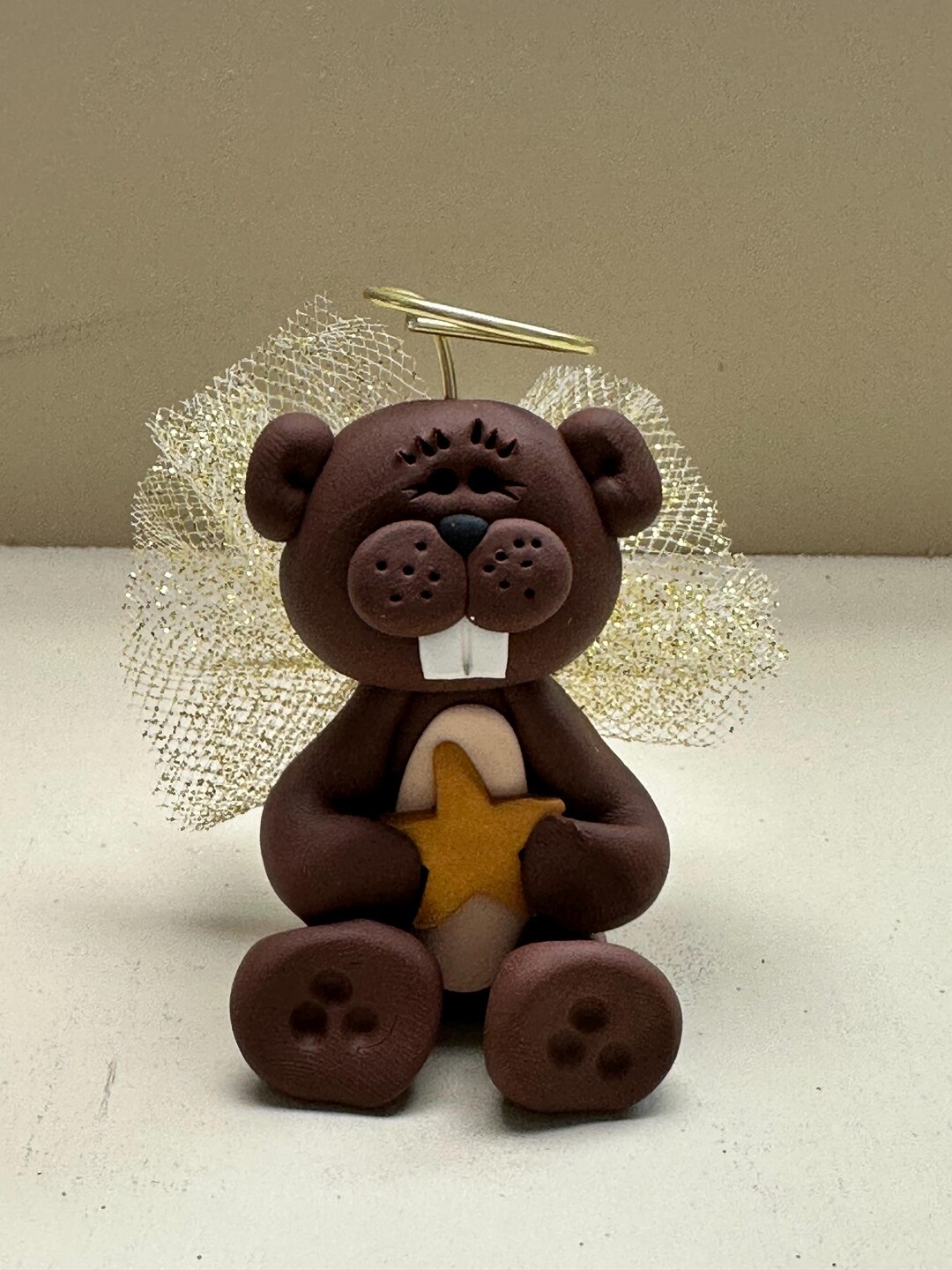 Beaver Angel Ornament - Etsy