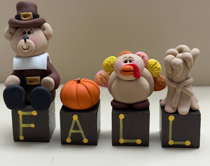 Teddy Bear Fall Blocks - Etsy