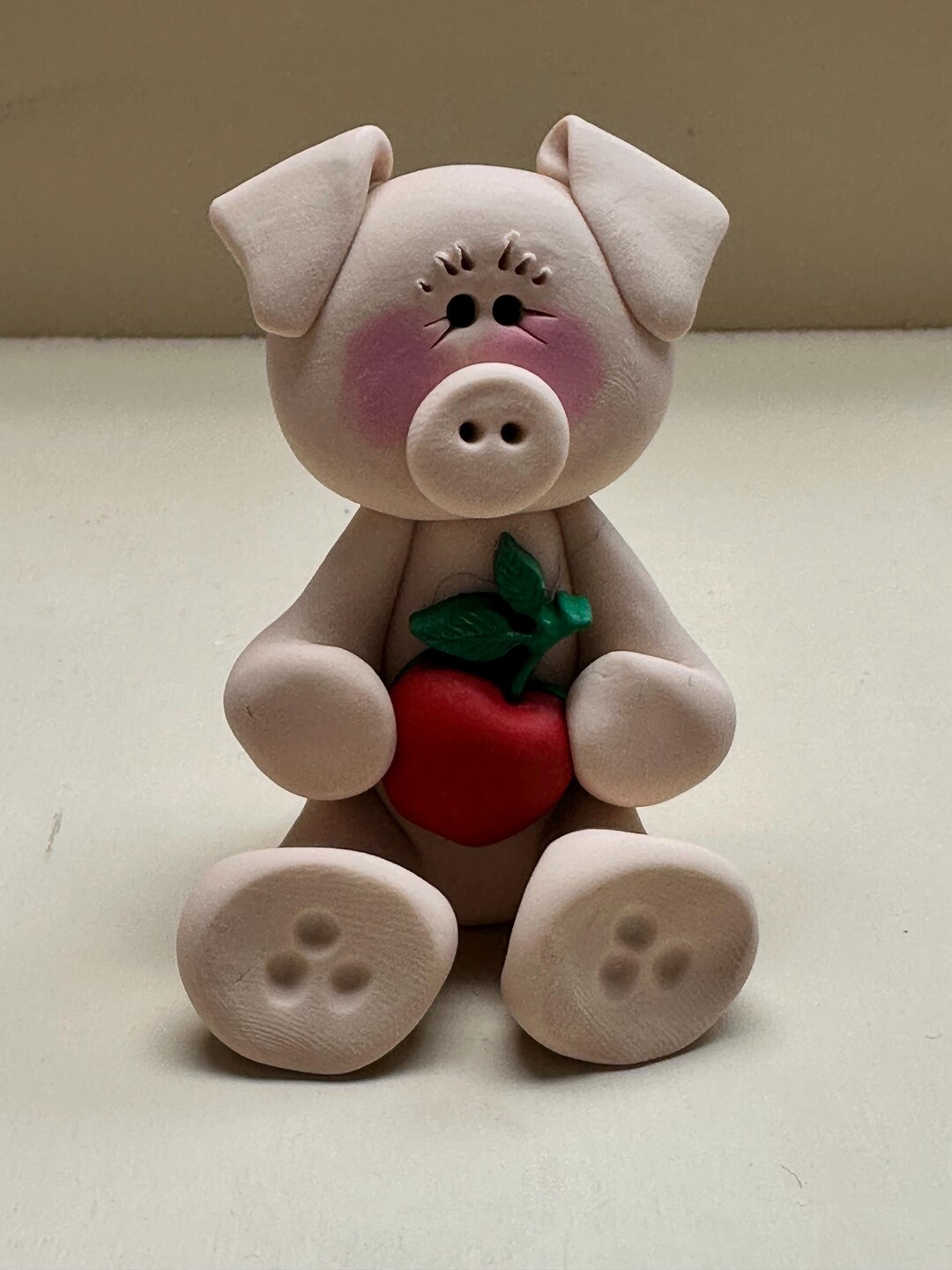 Pig With a Apple - Etsy