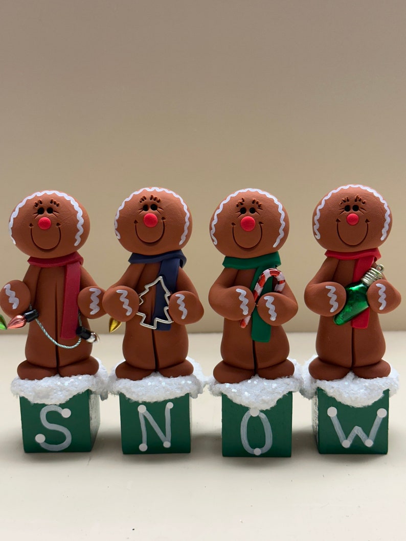 Set of Gingerbread Snow Blocks - Etsy