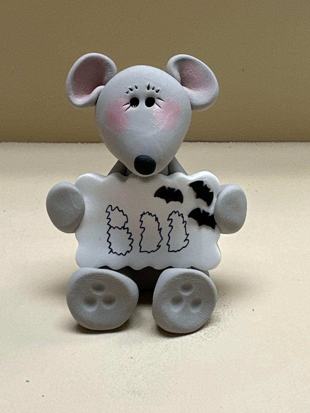 Mouse With a Boo Sign - Etsy
