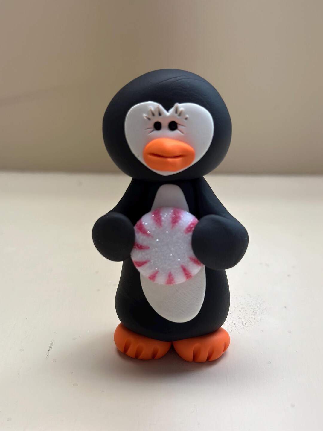 Penguin With a Peppermint Candy - Etsy