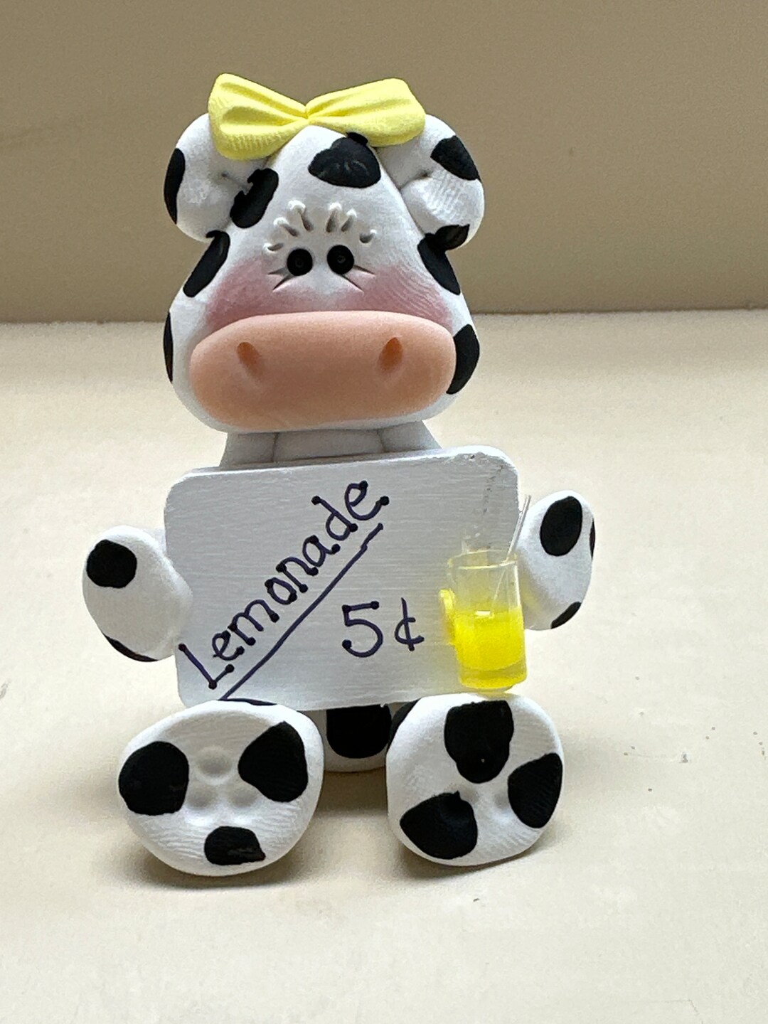 Cow With a Lemonade Sign - Etsy