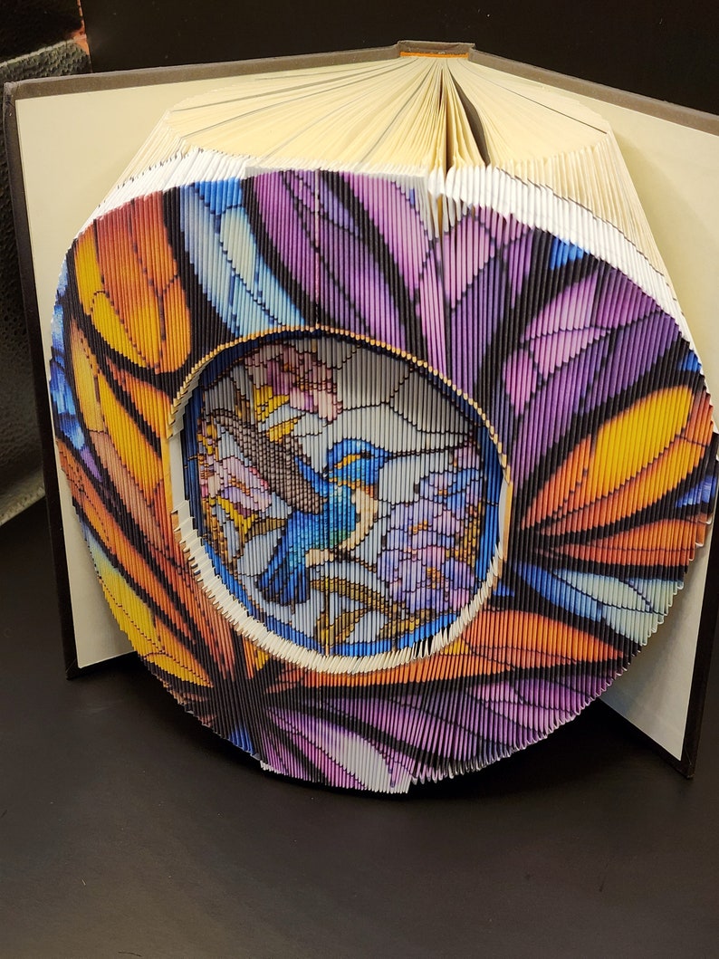 Foto Book Art - Photo Strip Book Pattern - Hummingbird Stained Glass ...