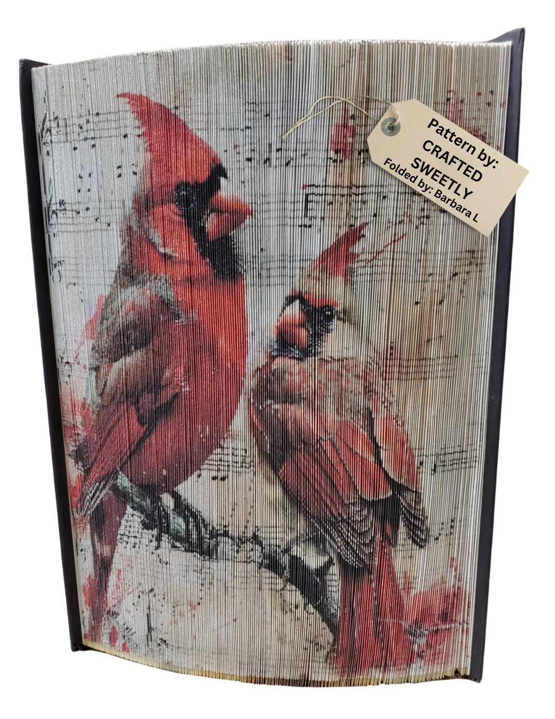 Foto Book Art - Photo Strip Book Design Pattern - Musical Cardinals - Etsy