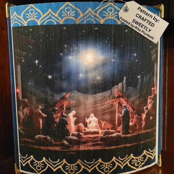 Book Folding Nativity - Etsy