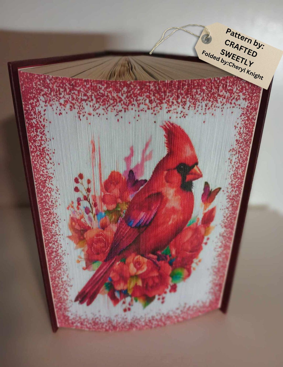 Foto Book Art - Photo Strip Book Pattern - Cardinal Red Frame - Etsy