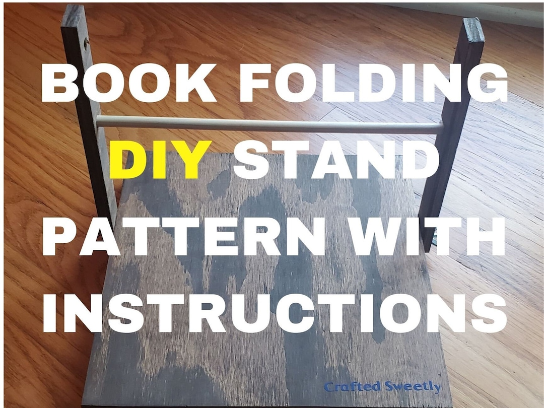 Book Folding Stand PATTERN - DIY Stand - Etsy