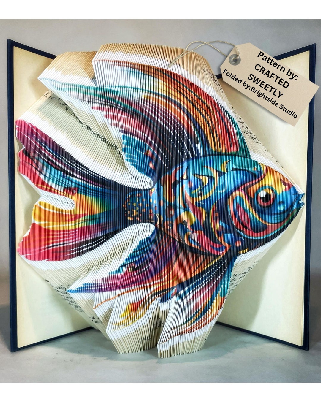 Foto Book Art - Photo Strip Book Pattern - Colorful Fish, Sea - Etsy