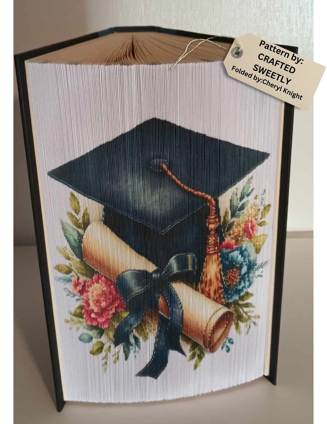 Fore Edge Foto Book Art - Photo Strip Book Pattern - Graduation Cap and ...