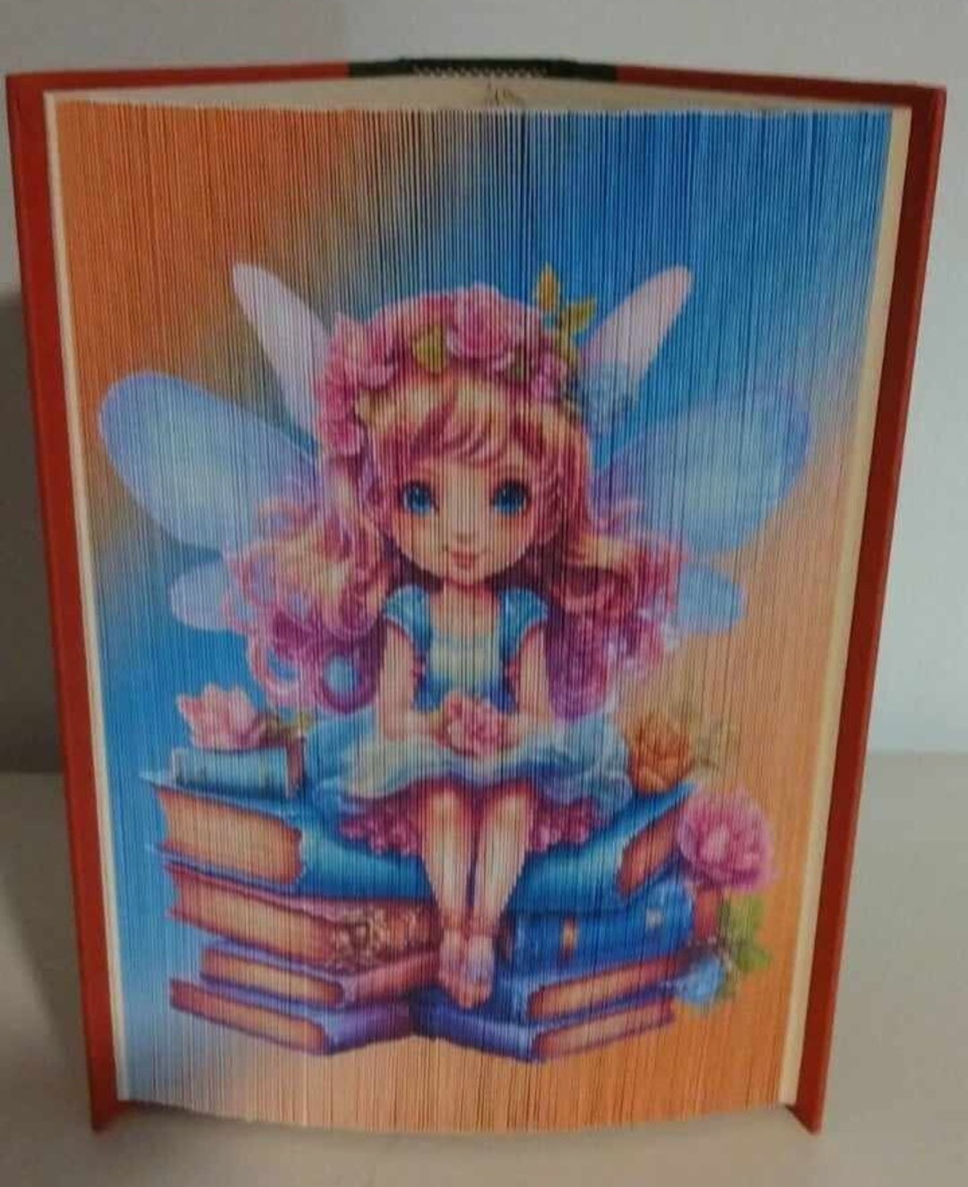 Foto Book Art - Photo Strip Book Pattern - Fairy on Books - Etsy