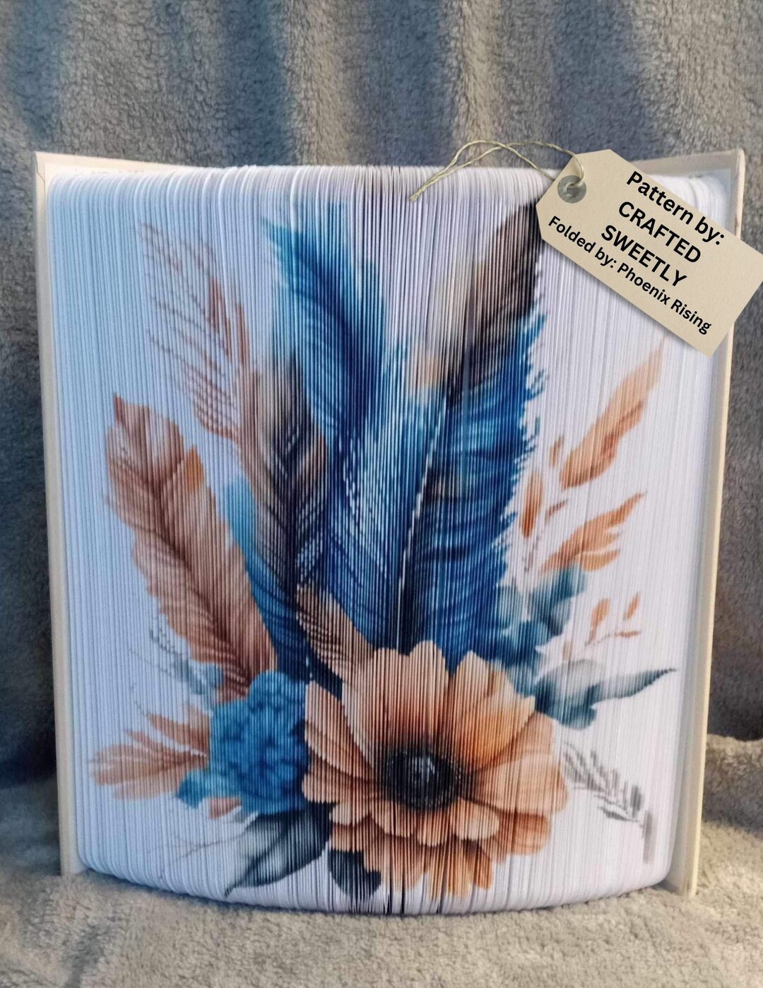 Foto Book Art - Photo Strip Book Design Pattern - Feathers & Flowers - Etsy