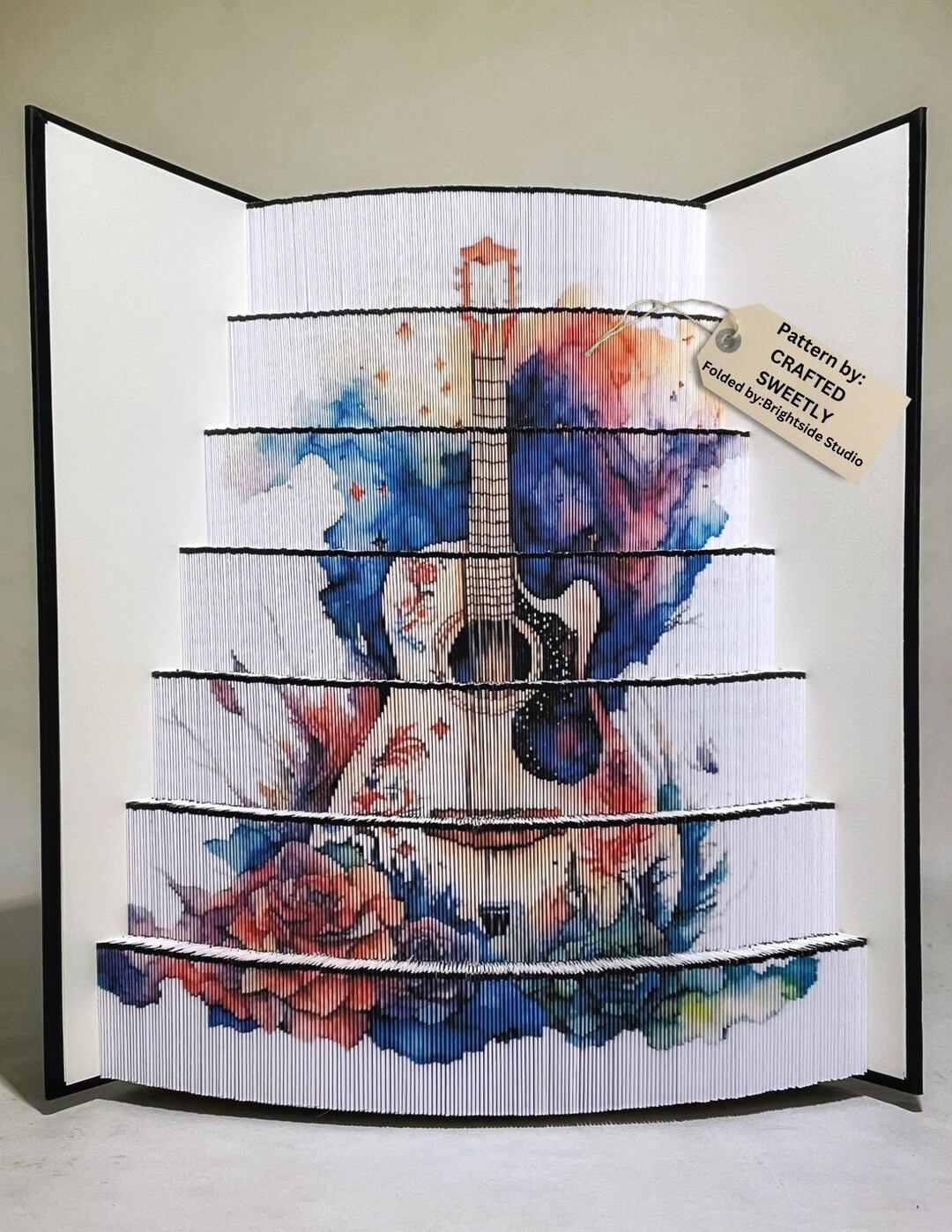 Foto Book Art - Photo Strip Book Pattern - Guitar, Watercolor, Multi ...