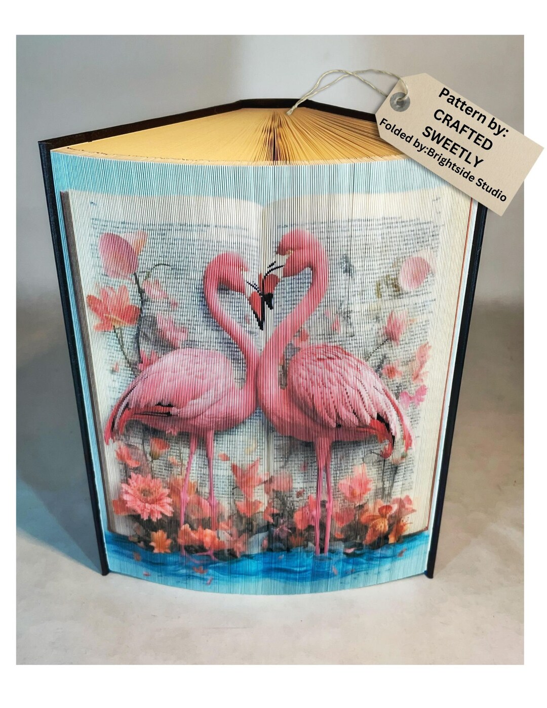Foto Book Art - Photo Strip Book Pattern - Pink Flamingos in a Book ...