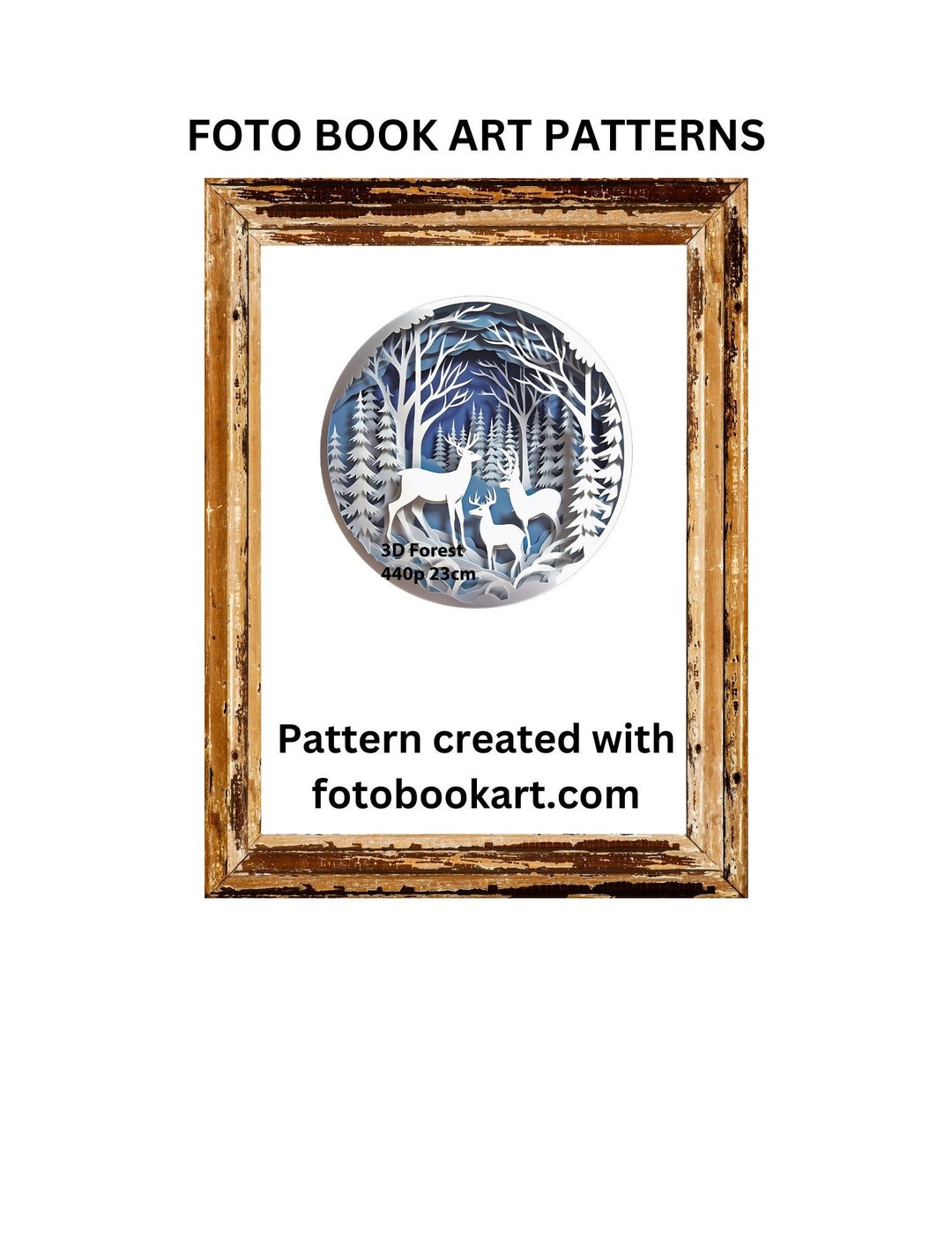 Foto Book Art - Photo Strip Book Pattern - 3D Forest Illustration With ...