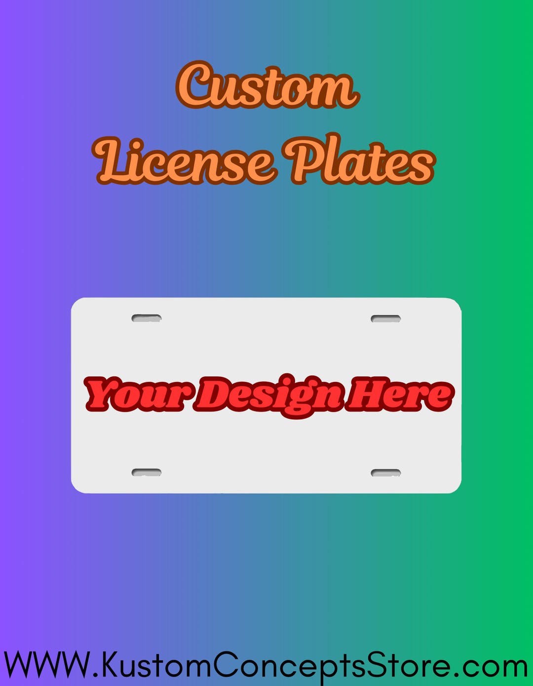 Personalized License Plates, Custom License Plates, Business License ...